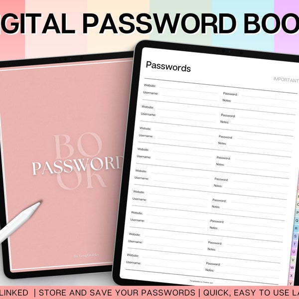 Password Notebook - Etsy