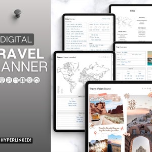Digital Travel Journal, Goodnotes Travel Planner, Travel Itinerary ...