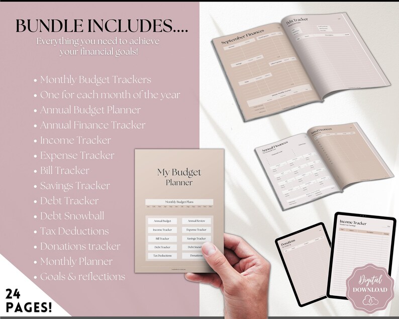 Ultimate Budget Planner Printable BUNDLE Financial Tracker - Etsy