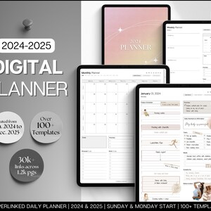 Ultimate Digital Planner, 2024 2025 Goodnotes Planner, Daily Weekly ...