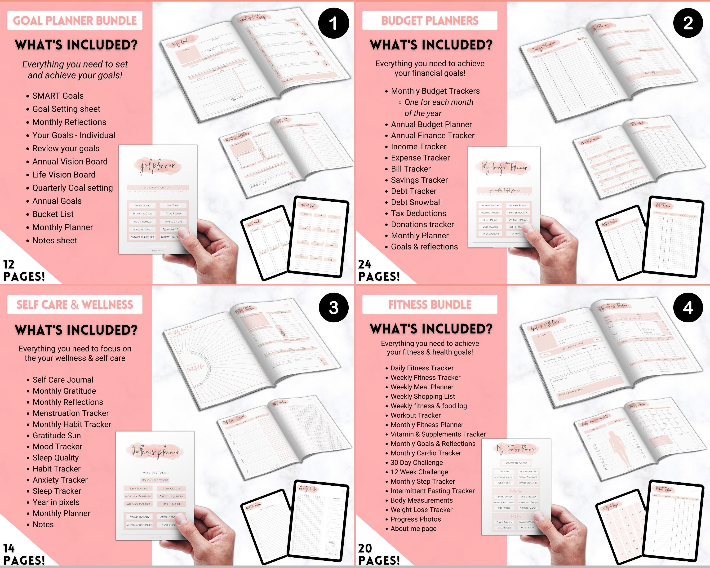 Ultimate PLANNER BUNDLE! Printable Goal Planner, Finances & Budget ...