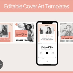 10 Editable Podcast Cover Art Templates. Podcast Canva BUNDLE. Pod Cast ...