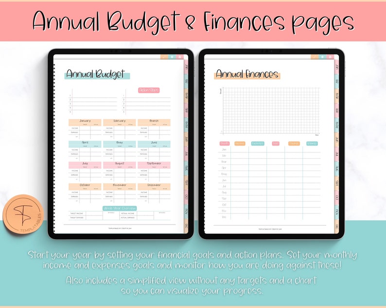 Digital Biweekly Budget Planner DIGITAL Planner Budget by - Etsy