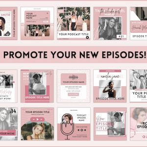 15 Editable Podcast Cover Art Templates. Podcast Canva BUNDLE. Pod Cast ...