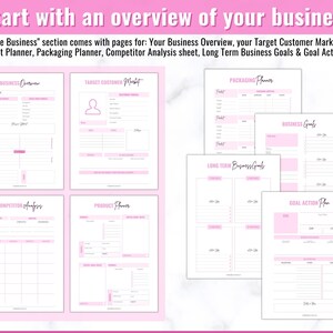 Business Planner Printable BUNDLE, Small Business Planner, Side Hustle ...