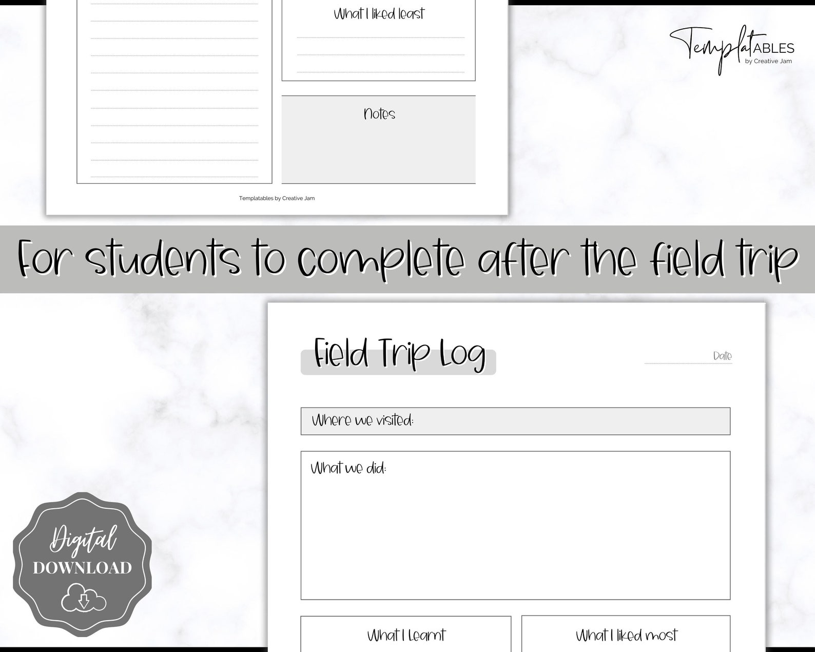 Field Trip Planner BUNDLE Printable Field Trip Log - Etsy