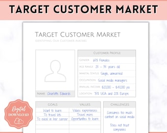 Customer Persona Worksheet - Etsy