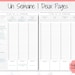 FRENCH Weekly Planner Printable, Français, Hourly Planner, Plan De La ...