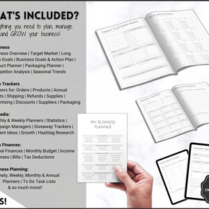 Side Hustle Planner Printable BUNDLE, Small Business Planner, Side ...