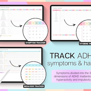 EDITABLE ADHD Digital Planner, Daily Planner Spreadsheet ...