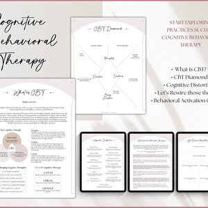 Self Therapy Journal, Digital Self-therapy Workbook, CBT, Guided ...