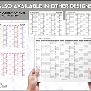 Printable 2023 Wall Calendar, Large Yearly Calendar, PERSONALIZE Giant ...
