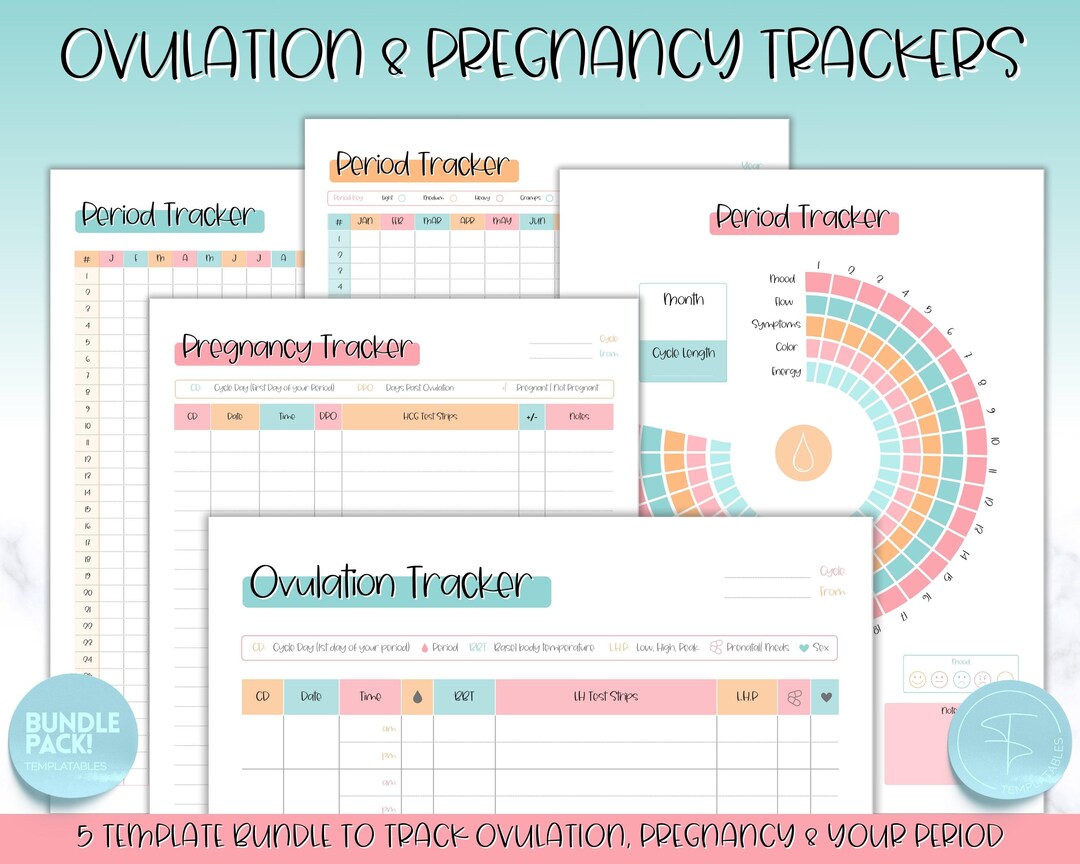 OPK Test Sheet Ovulation Tracker Period Symptoms Menstrual - Etsy