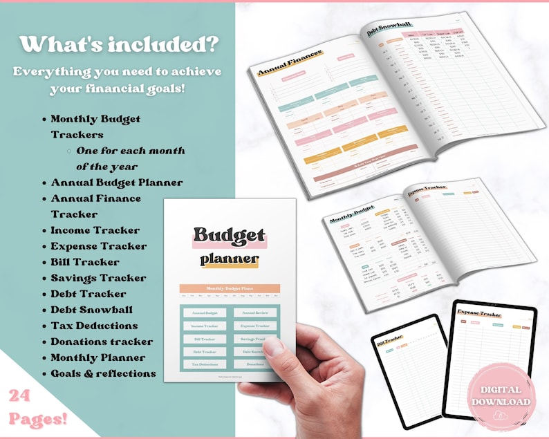 Ultimate Budget Planner Printable BUNDLE Financial Tracker - Etsy