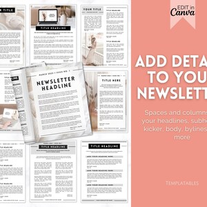Newsletter Template, 45+ Editable Canva Templates, Monthly, Real Estate ...