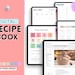 Recipe Book Template, Digital Recipe Book, Recipe Template, Digital ...