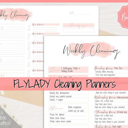 Printable Flylady Control Journal Fly Lady Planner Zone - Etsy