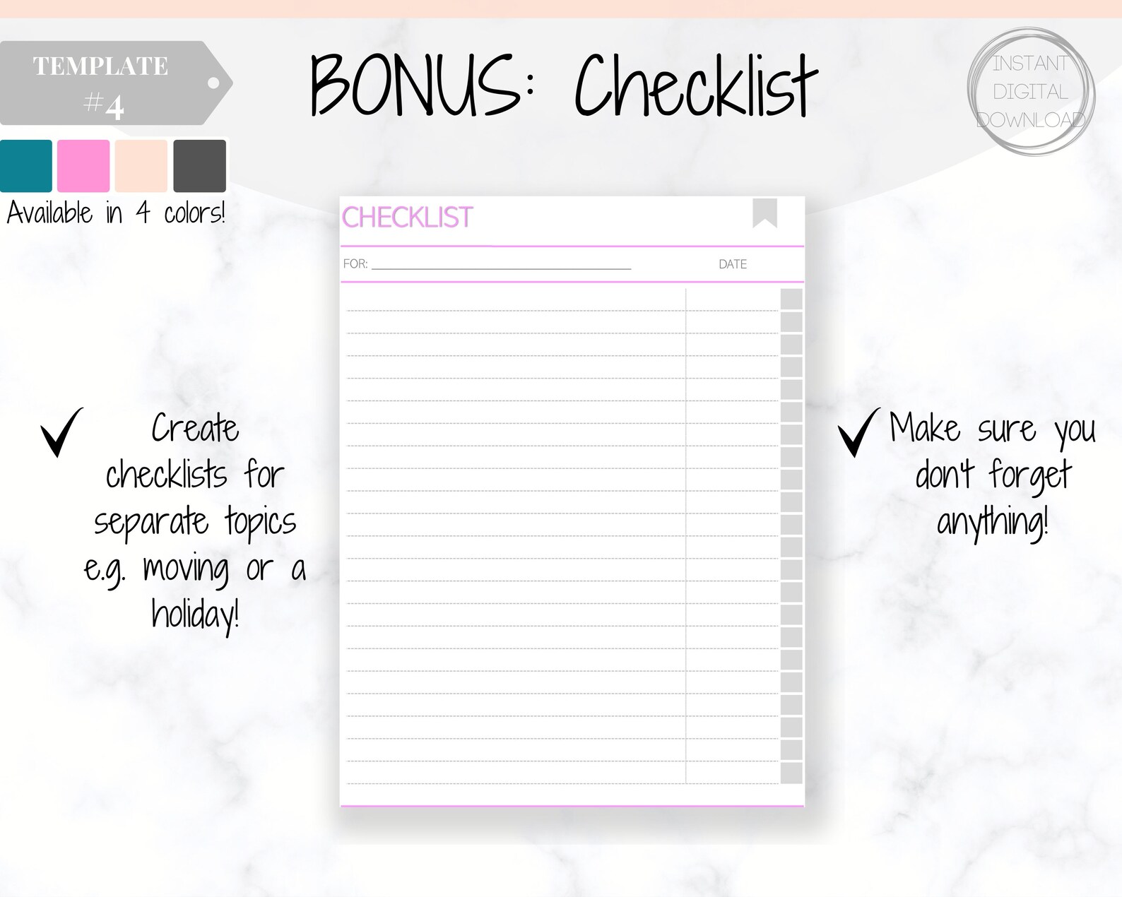 To Do List EDITABLE, Productivity Planner Checklist. Printable With ...