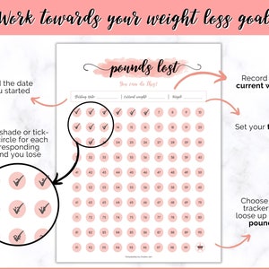 Pounds Lost Tracker, 20 Lbs, Pack of 5 Weight Loss Trackers, 10 20, 30 ...