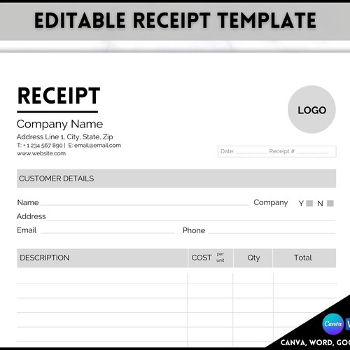 EDITABLE Job Estimate Template Small Business Template - Etsy