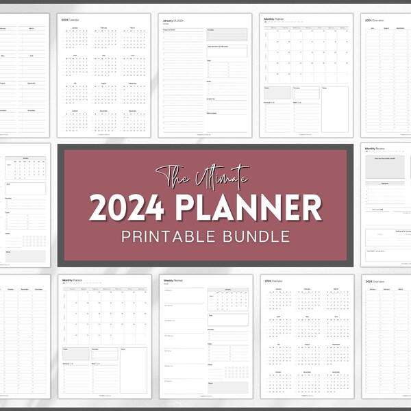Printable Planner - Etsy