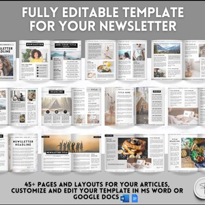 EDITABLE Newsletter Template, 45+ Templates, Real Estate, Realtor ...