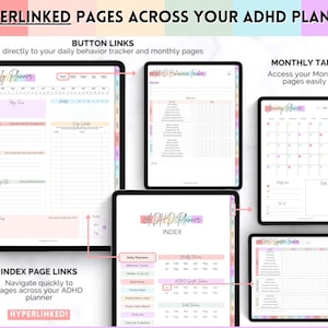 ADHD Digital Planner, Daily Planner for Neurodivergent Adults, Brain ...