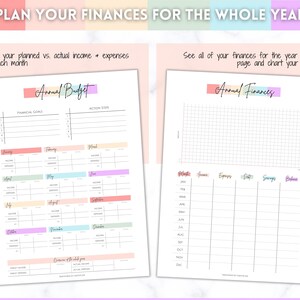 Finance Planner BUNDLE! Budget Planner Templates, Financial Savings ...
