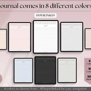 Digital Daily Journal, Goodnotes Notebook, Hyperlinked Digital Planner ...
