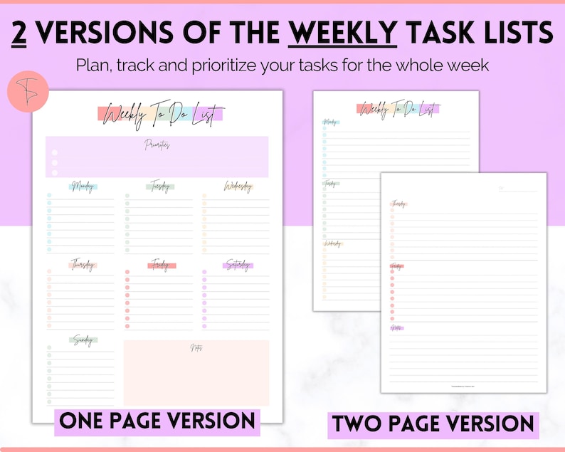EDITABLE Brain Dump Template BUNDLE, to Do List Printable, ADHD Daily ...
