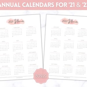 PINK Planner Bundle, Daily Planner, Weekly Planner, Monthly Printable ...