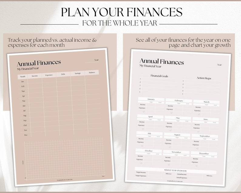 Ultimate Budget Planner Printable BUNDLE Financial Tracker - Etsy