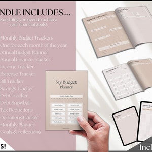 SIMPLE MONTHLY Budget Planner Printable, Financial Tracker Template ...