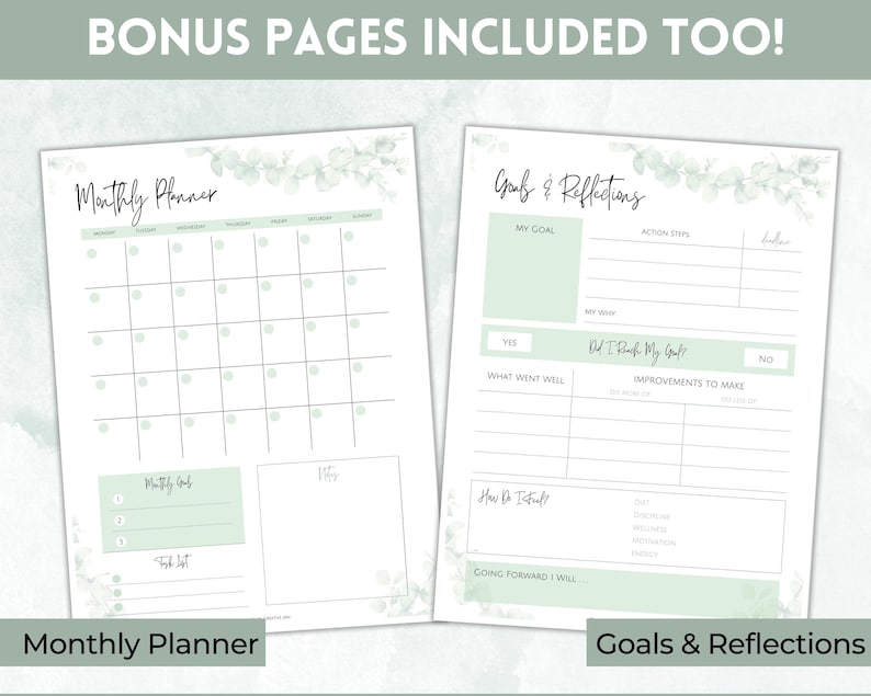 SIMPLE MONTHLY Budget Planner Printable Financial Tracker - Etsy