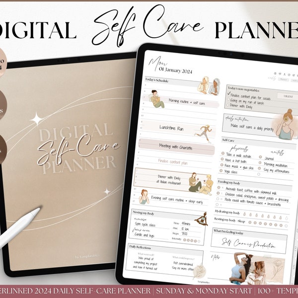 Self Care Digital Journal 2024 - Etsy