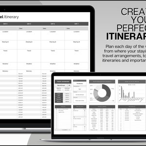 Ultimate Travel Planner, Travel Spreadsheet, Digital Travel Journal ...