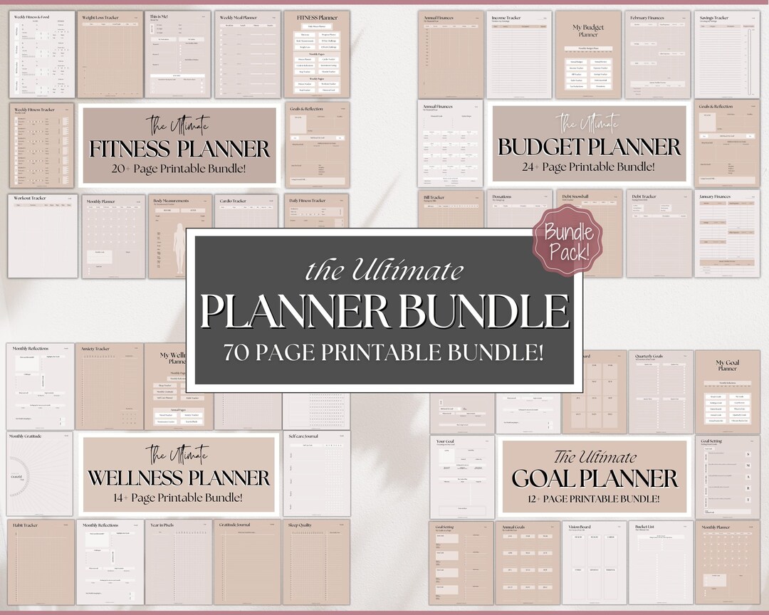 Ultimate LIFE Planner Bundle! Printable Goal Planner, Finances & Budget ...
