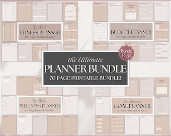 Personal Planner Bundle, Printable Goal Planner, Finances & Budget ...