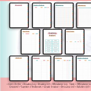 Academic Planner, 2024 2025 Digital Teacher Planner, Lesson Plan ...