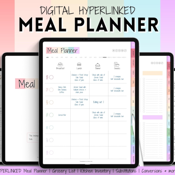 Onenote Grocery List Template - Etsy