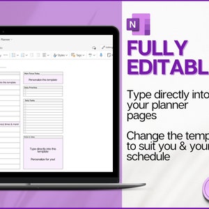 Onenote Planner, EDITABLE 2024 Digital Planner, Onenote Template, Daily ...