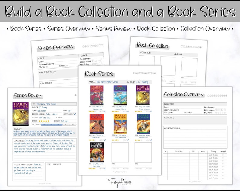 Book Tracker Reading Tracker Printable Reading Challenge - Etsy