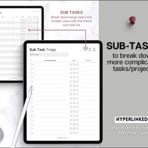 Minimalist to Do List, Hyperlinked to Do List for Digital Planners ...