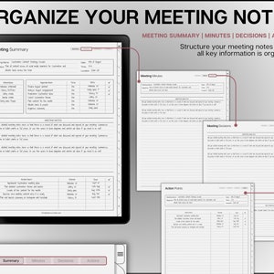 Templates for Kindle Scribe | Meeting Minutes, Meeting Agenda, Meeting ...