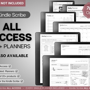 Kindle Scribe Templates, Digital Budget Planner, UNDATED Finance ...