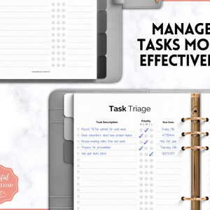 Task Triage, to Do List Printable, Brain Dump Template, Task Checklist ...