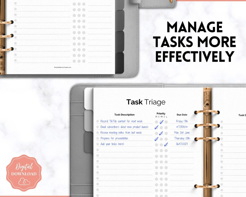 Task Triage to Do List Printable Brain Dump Template Task - Etsy