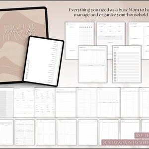 Mom Planner, 2025 Digital Planner, Mom Life Planner, Busy Mom ...