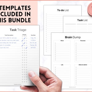 Task Triage, to Do List Printable, Brain Dump Template, Task Checklist ...