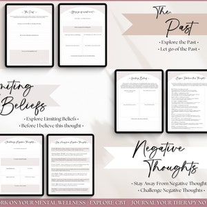 Self Therapy Journal, Digital Self-therapy Workbook, CBT, Guided ...